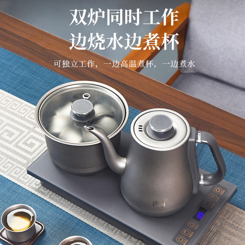 Pure Titanium Electric Kettle With Dual Burner Smart Tea Stove For Bre ...